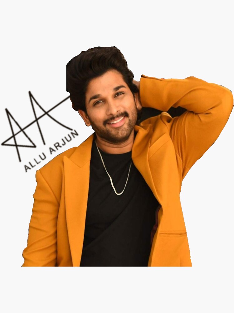 "Allu Arjun" Sticker for Sale by Bokis | Redbubble
