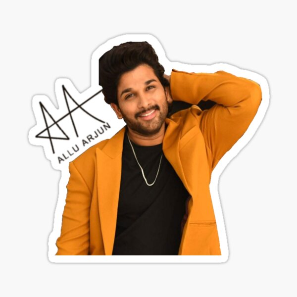 "Allu Arjun" Sticker for Sale by Bokis | Redbubble