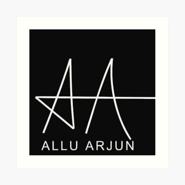 "Allu Arjun Logo" Art Print by Bokis | Redbubble