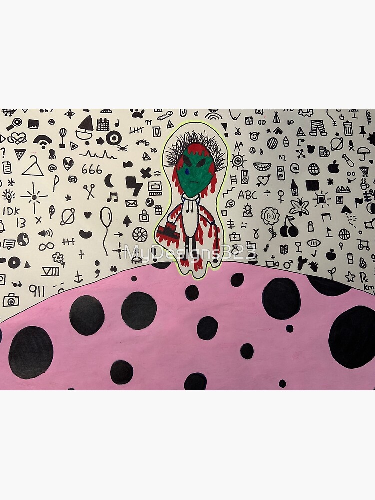 "Alien Dying in Space" Poster by MyDesigns323 | Redbubble