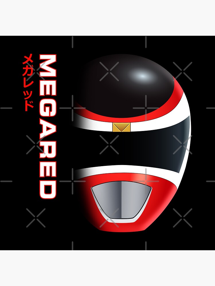 "MegaRed MegaRanger" Sticker by blackregent | Redbubble
