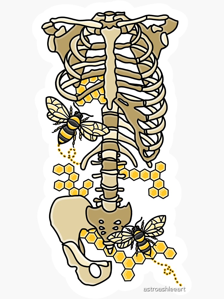 "Bumble Body" Sticker by astroashleeart | Redbubble