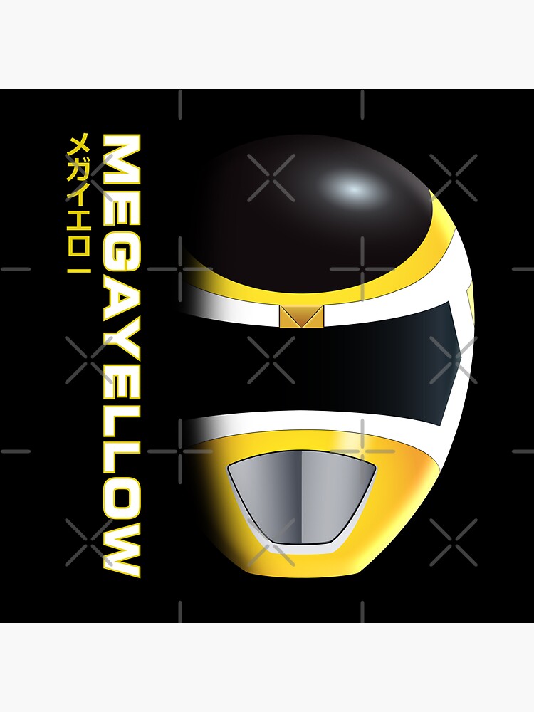 "MegaYellow MegaRanger" Sticker for Sale by blackregent | Redbubble