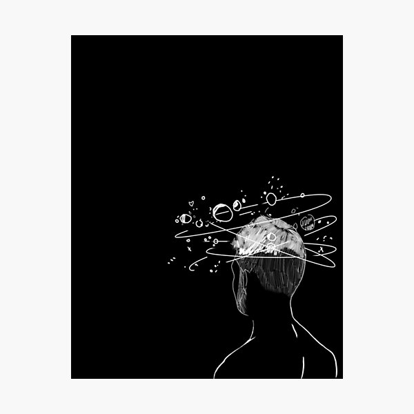 Lámina fotográfica «Arte digital de la mente reflexiva» de Bkstores ...