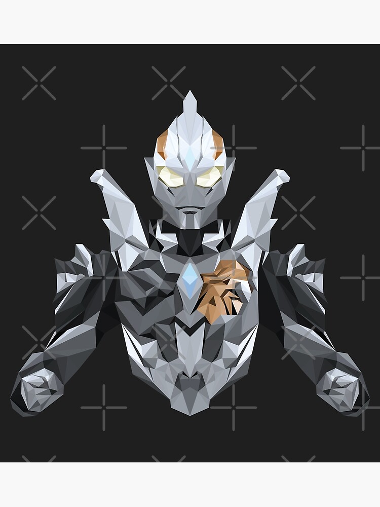 "Ultraman Trigger Dark (Low Poly Art)" Art Print by mattzwug-draws ...