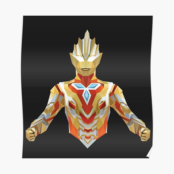 "Ultraman Trigger Glitter Trigger Eternity (Low Poly Art)" Poster for ...