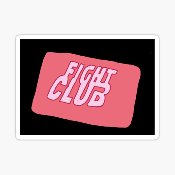 "Fight Club" Sticker for Sale by sofiastickers99 | Redbubble