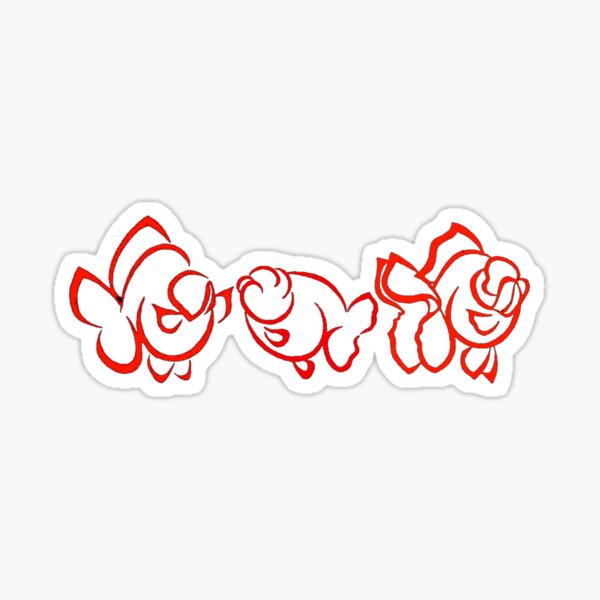 "Ryukin Ranchu Oranda Logo 0514" Sticker by Nosnah | Redbubble