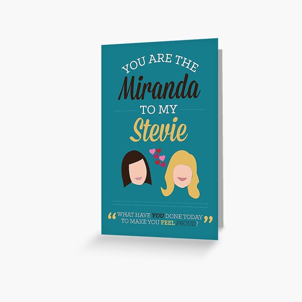 "Miranda & Stevie" Greeting Card for Sale by jamietyre | Redbubble
