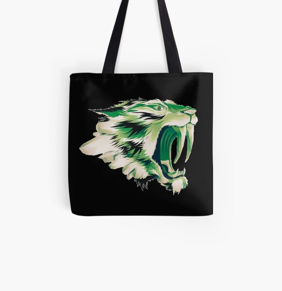 "PREHISTIORIC SABRE TOOTH-FELINE PREDATOR WITH CURVED CANINE " Tote Bag ...