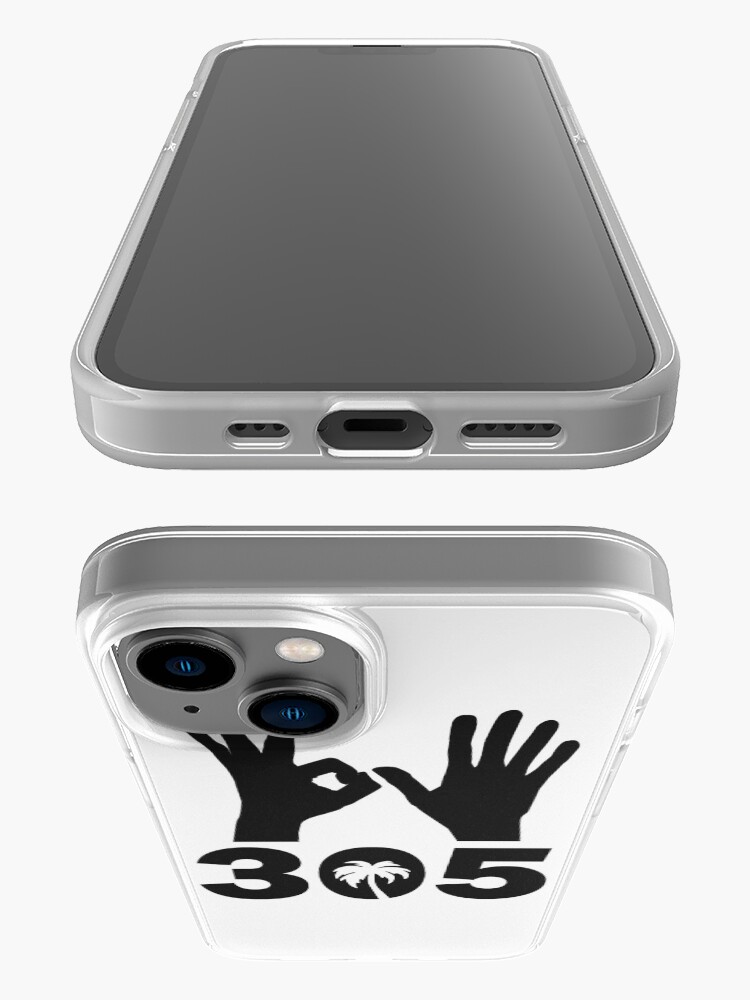 "305 Area Code With Hand Signs and Palm Tree" iPhone Case for Sale by ...
