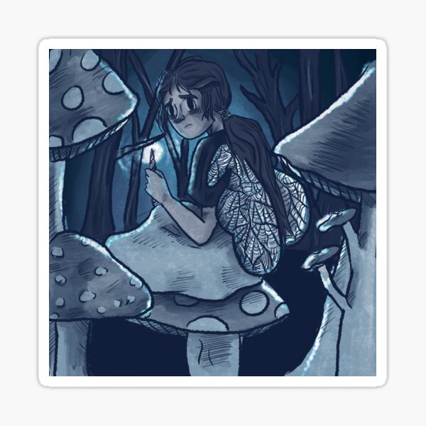 "Mushroom Fairy" Sticker for Sale by MikaylaKB | Redbubble