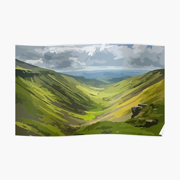 "Pennine Way Painting" Poster for Sale by gktb | Redbubble