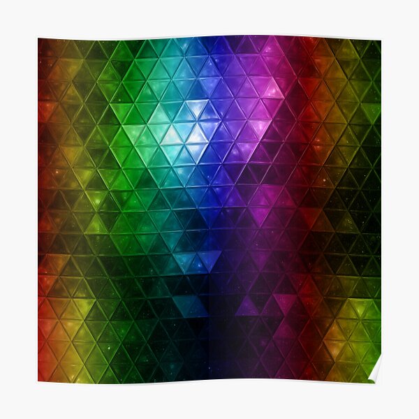 "Rainbow Goth Tiles Mosaic" Poster for Sale by spacegalaxyart | Redbubble