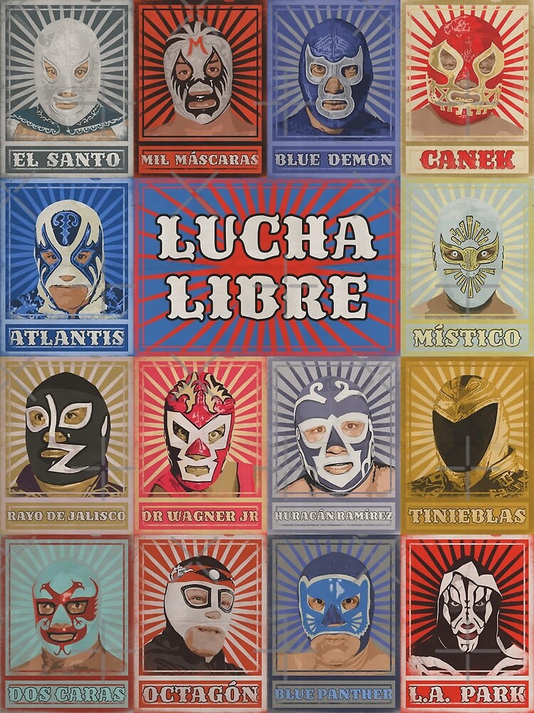 Lucha Libre Legends Premium Matte Vertical Poster sold by Ikechukwu ...