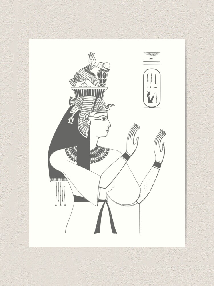 "Portrait of Queen Tiye, wife of Amenhotep III from History of Egyptian ...