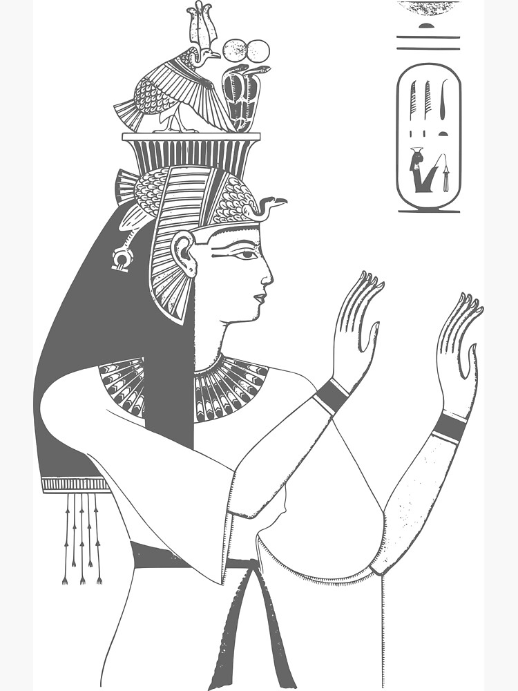 "Portrait of Queen Tiye, wife of Amenhotep III from History of Egyptian ...