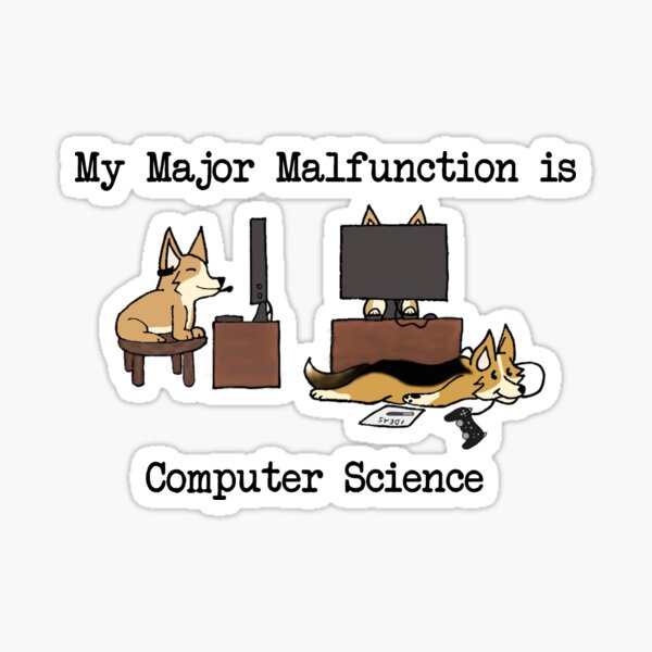 "Computer Science Major" Sticker for Sale by SSDoodles | Redbubble