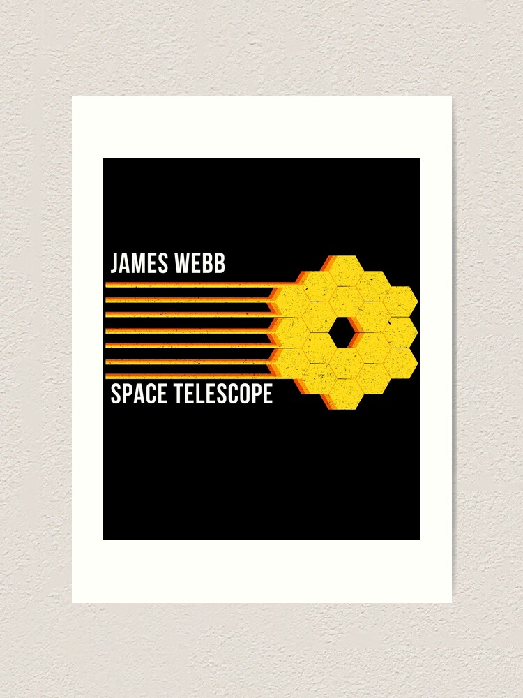"Retro Lines James Webb Space Telescope" Art Print for Sale by ...