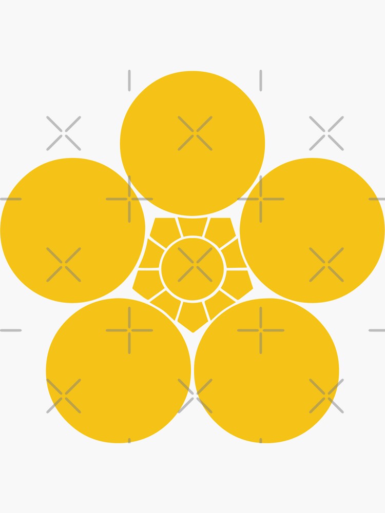 "Japanese Maeda Clan Logo Mon" Sticker for Sale by blindninja | Redbubble