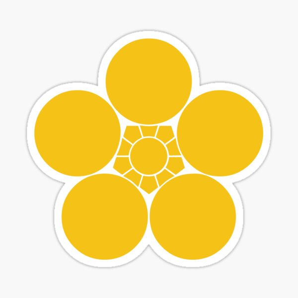 "Japanese Maeda Clan Logo Mon" Sticker for Sale by blindninja | Redbubble