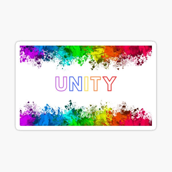 "UNITY" Sticker for Sale by ThenWeWokeUp | Redbubble