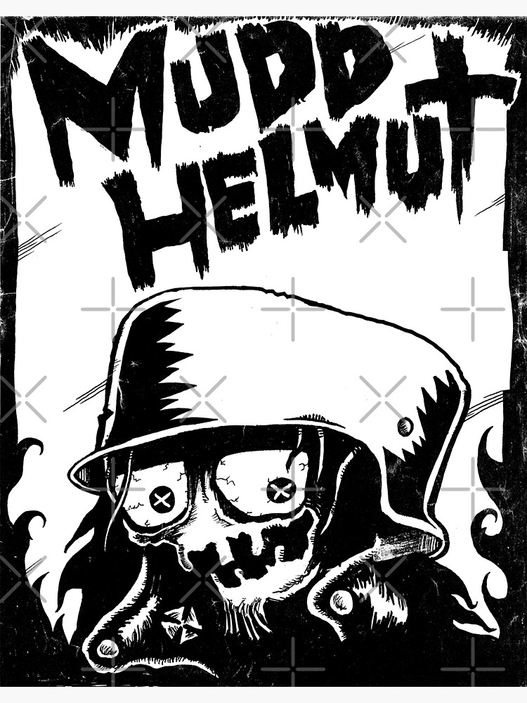 "Classic Mudd Helmut Logo" Sticker for Sale by WEBuyApparel | Redbubble