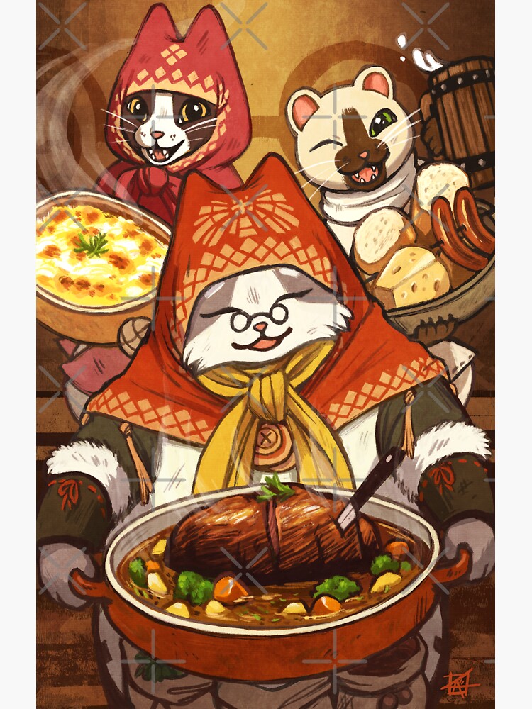 "Grammeowster Chef" Sticker for Sale by astraltiger | Redbubble