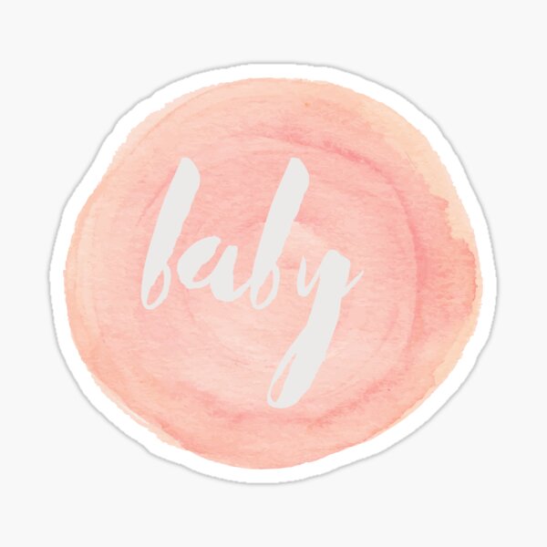 "Baby Pink & Orange" Sticker by JAG2B | Redbubble