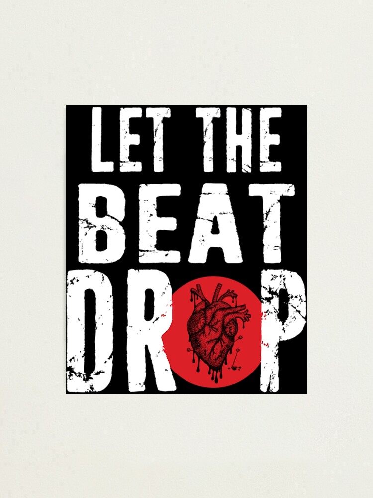 Lámina fotográfica «Camiseta de cardiólogo Let The Beat Drop Adenosine ...