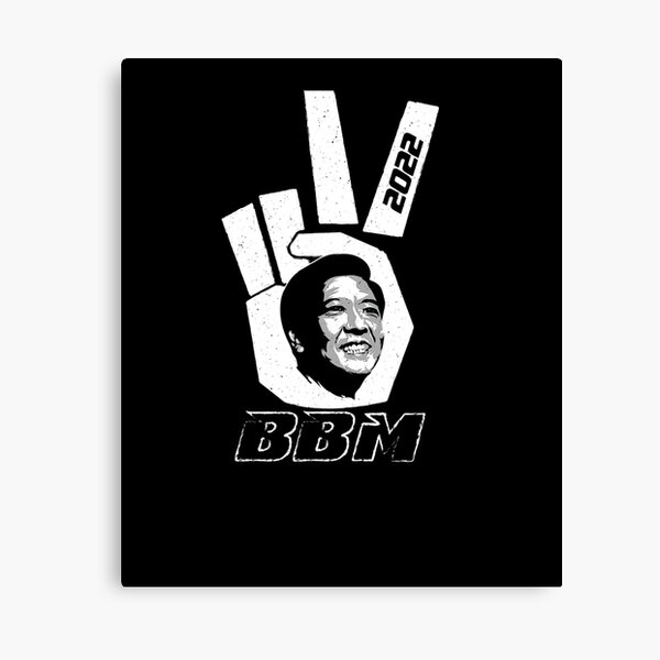 "Peace Sign 2022 BBM on red - Bong Bong Marcos" Canvas Print by ...