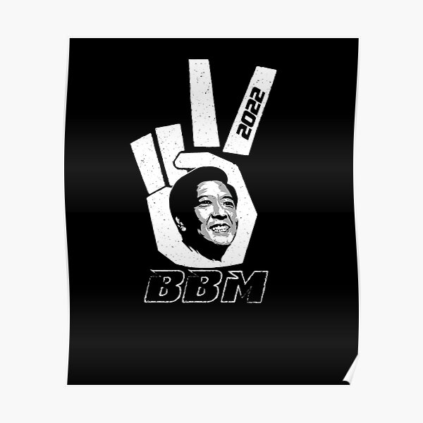 "Peace Sign 2022 BBM on red - Bong Bong Marcos" Poster by DonnellCain ...