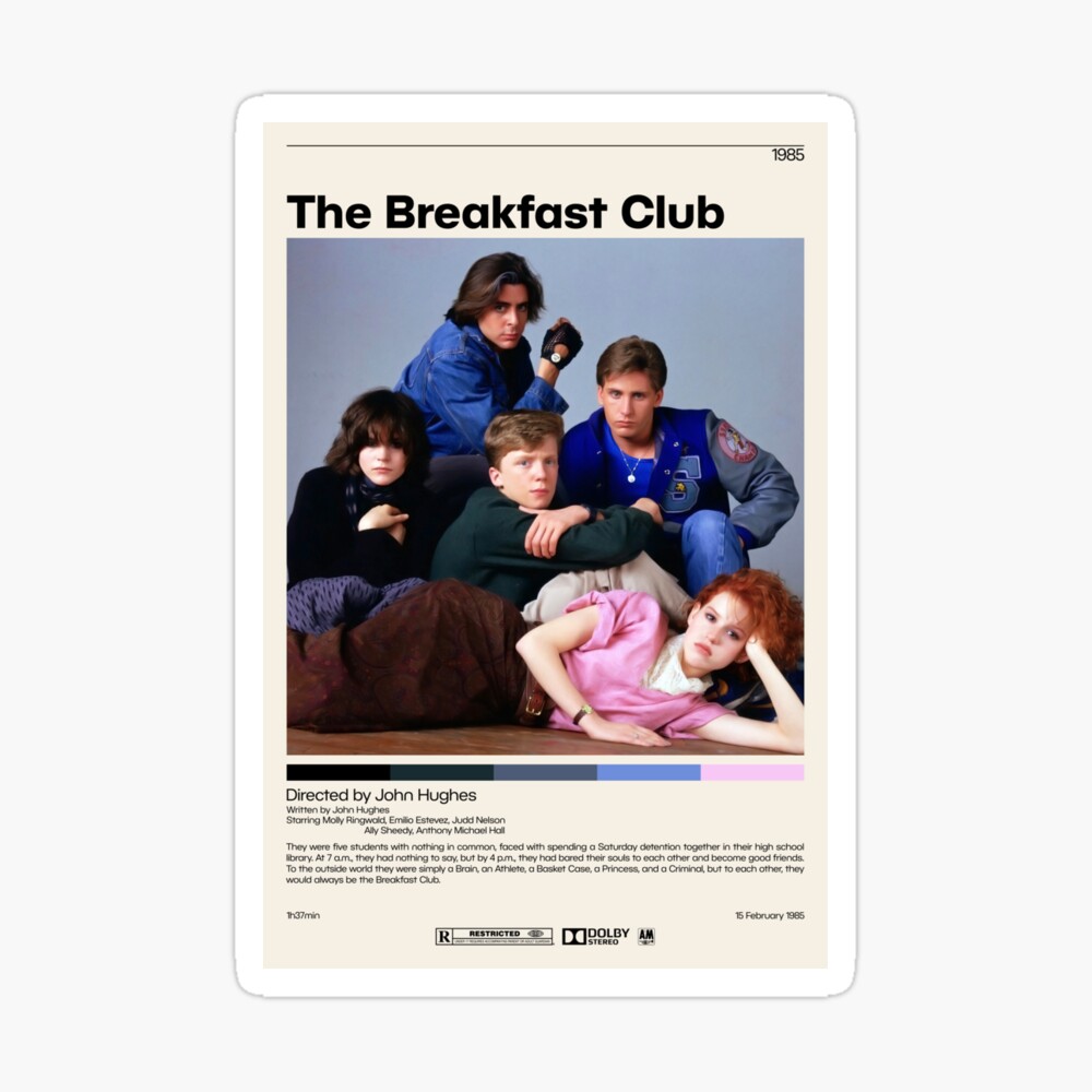 Prints Home Décor Home & Living The Breakfast Club John Hughes INSTANT ...