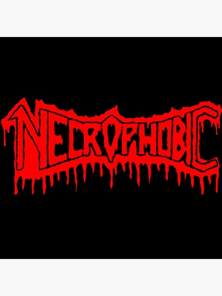 "necro red metal merch" Poster for Sale by merutashima | Redbubble