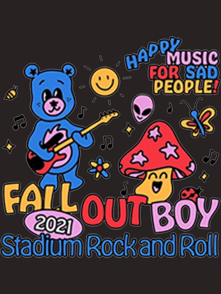 "happy music for sad people ! the rock and roll 2021 Sticker" Art Print ...
