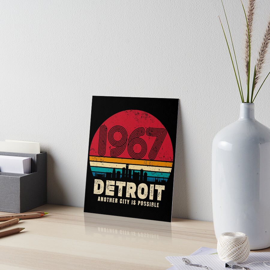 "Detroit Black Riots 1967 - African American - Equality" Art Board ...