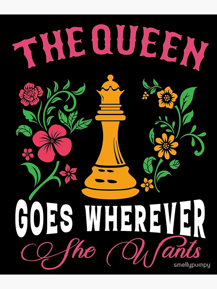 "Chess Chess Dame Queen" Poster for Sale by smellypumpy | Redbubble