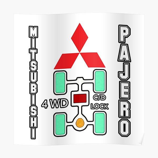 "Pajero 4wd" Poster for Sale by NBshop | Redbubble