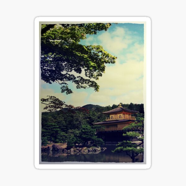 "Golden Pavilion " Sticker for Sale by butterslap97 | Redbubble