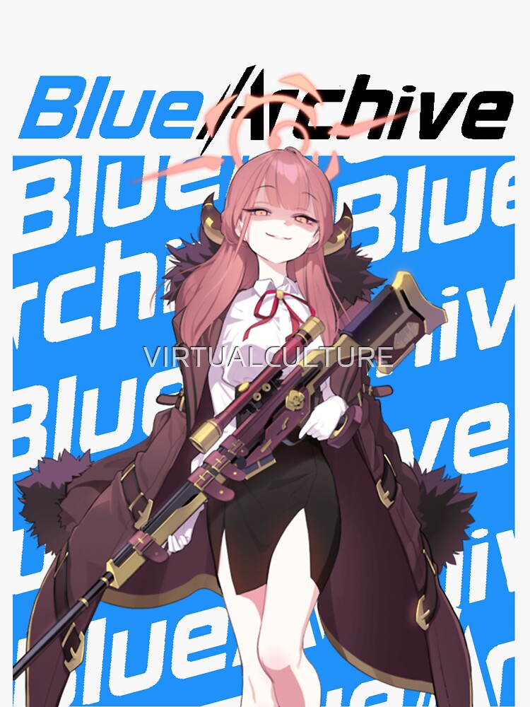 "Blue Archive Aru" Sticker by VIRTUALCULTURE | Redbubble