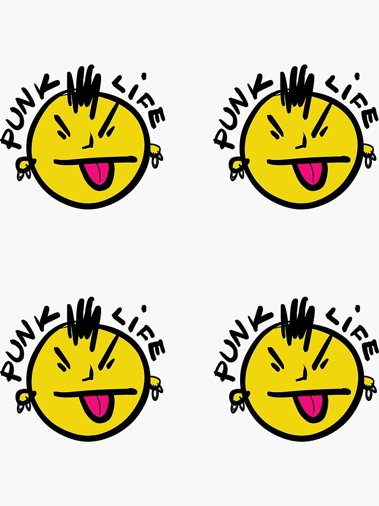 "Punk Life Sticker Pack" Sticker by CrudeAndCruel | Redbubble
