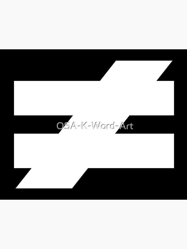 "NOT EQUAL" Poster for Sale by OSA-K-Word-Art | Redbubble