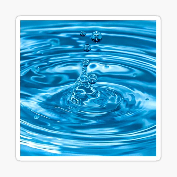"blue water splash" Sticker for Sale by sheriffstac | Redbubble