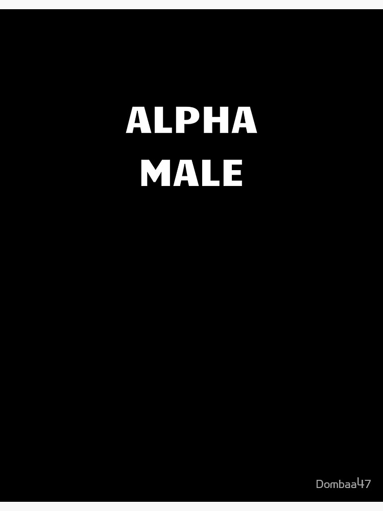 "Alpha male" Sticker for Sale by Dombaa47 | Redbubble