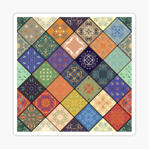 "batik mozaik" Sticker for Sale by Artditya | Redbubble