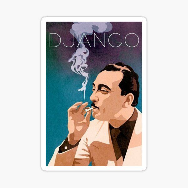"Django Reinhardt Poster" Sticker for Sale by ErgaOmnes | Redbubble
