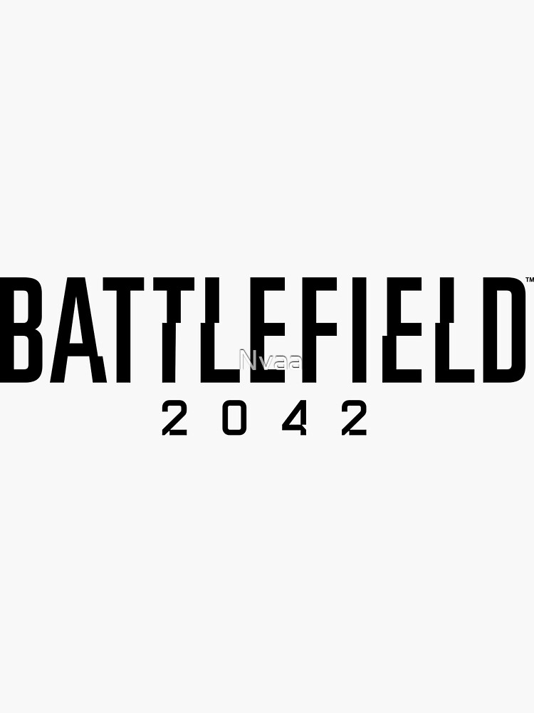 "Battlefield 2042 Schwarzes Logo" Sticker von Nvaa | Redbubble