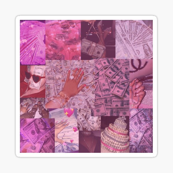 "Pink Money Aesthetic" Sticker for Sale by JayinJewels | Redbubble