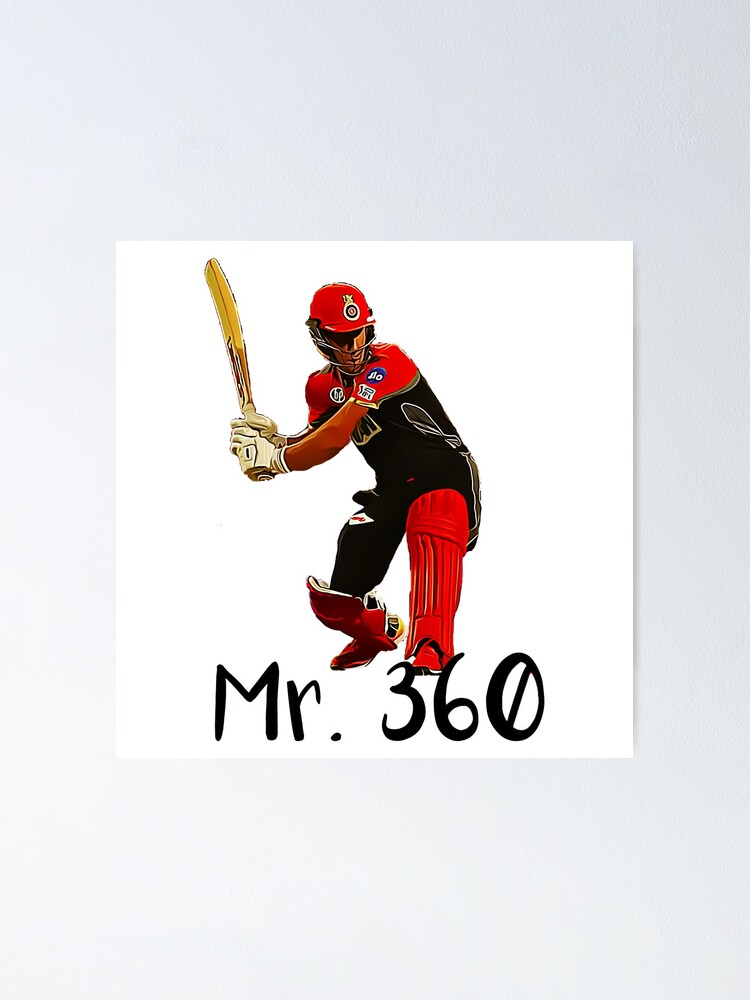 "Ab De Villiers Mr 360" Poster for Sale by Ambizak | Redbubble