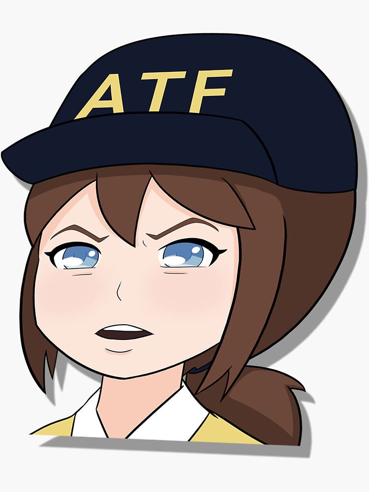 "ATF Girl" Sticker for Sale by CarsNStuff | Redbubble